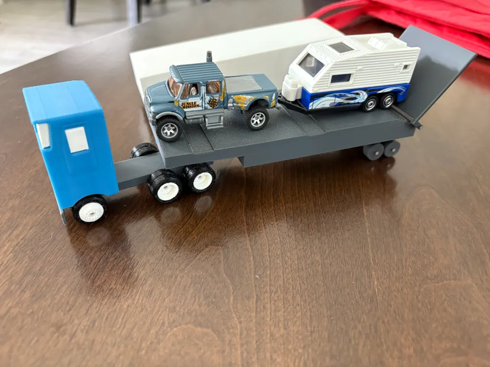 1/64 car carrier trailer by EUEUBEAN MakerWorld: Download Free 3D Models