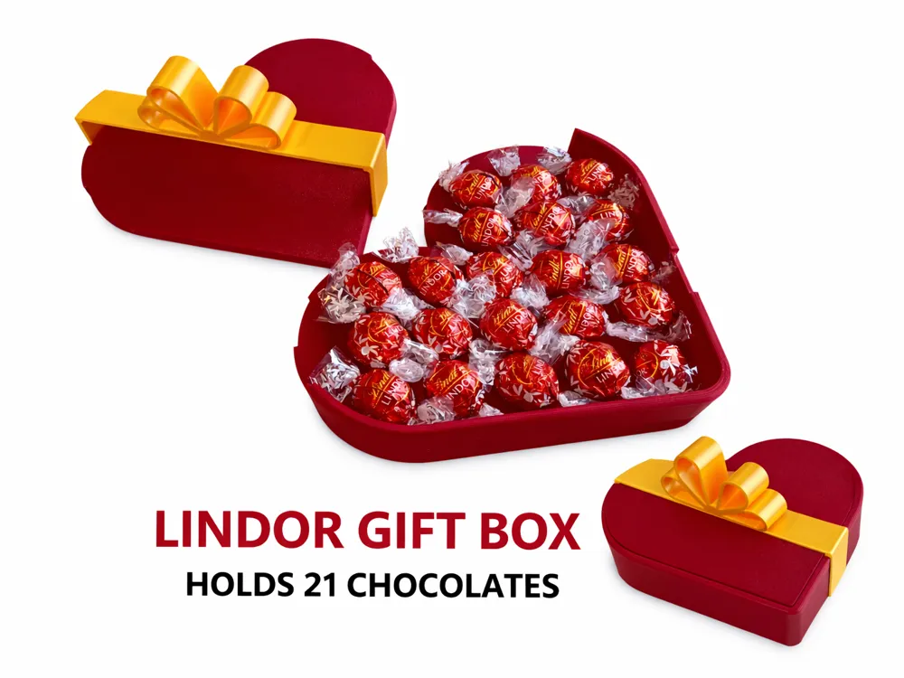 Heart-Shaped Lindor Chocolate Box Valentine’s Gift - Free 3D Print ...
