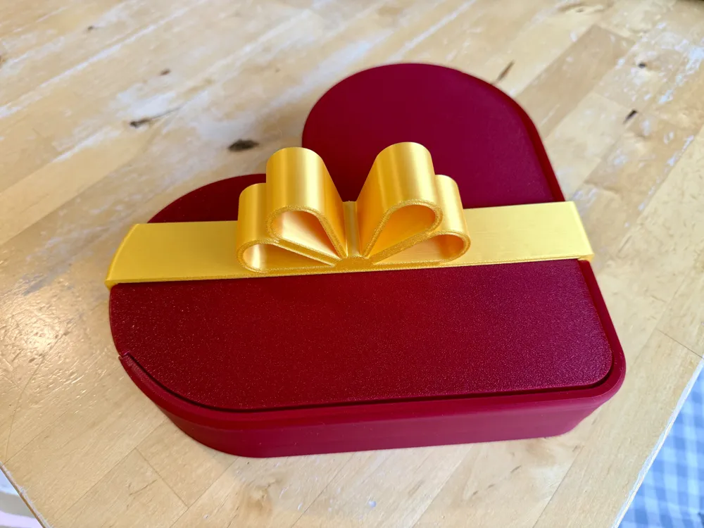 Heart-Shaped Lindor Chocolate Box Valentine’s Gift - Free 3D Print ...