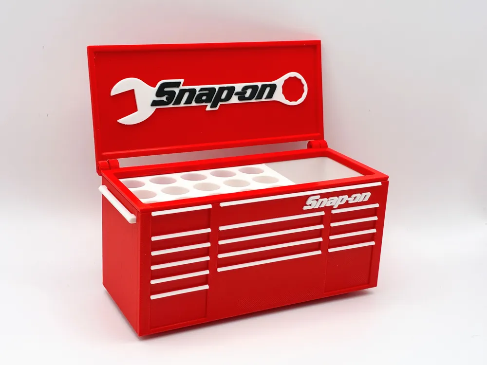 2 x Snap on Inspired Desk toolbox pen holder - Free 3D Print Model ...