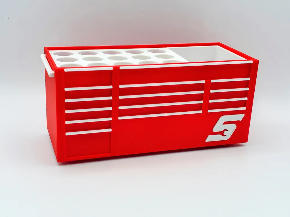 2 x Snap on Inspired Desk toolbox pen holder - Free 3D Print Model ...