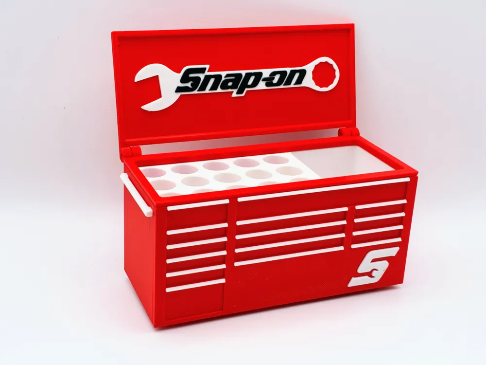 2 x Snap on Inspired Desk toolbox pen holder - Free 3D Print Model ...