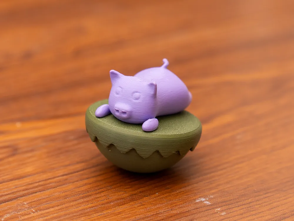 The Pig That Can't Be Pushed Down by Fun3D Print - MakerWorld