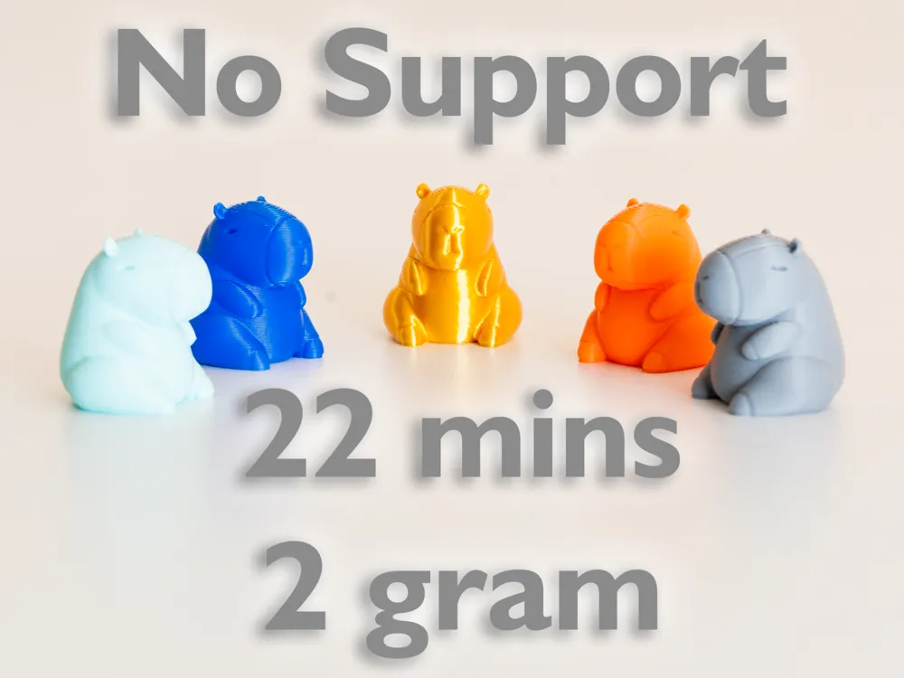 Mini Cute Capybara - Free 3D Print Model - MakerWorld
