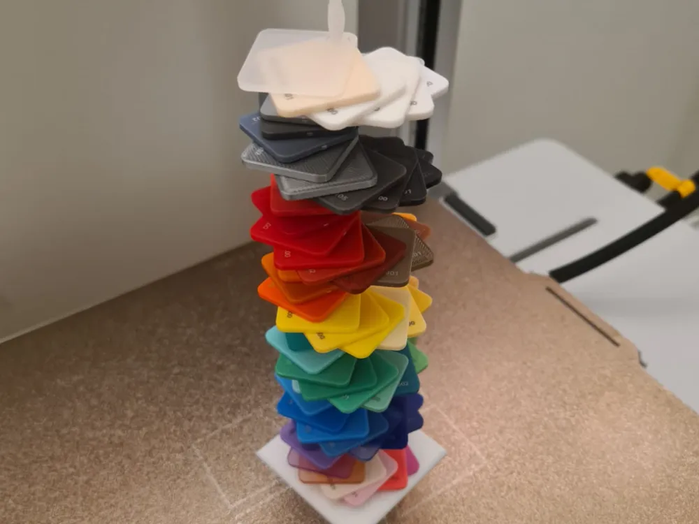 Spiral Filament Swatch Stand by Drrdrandom - MakerWorld