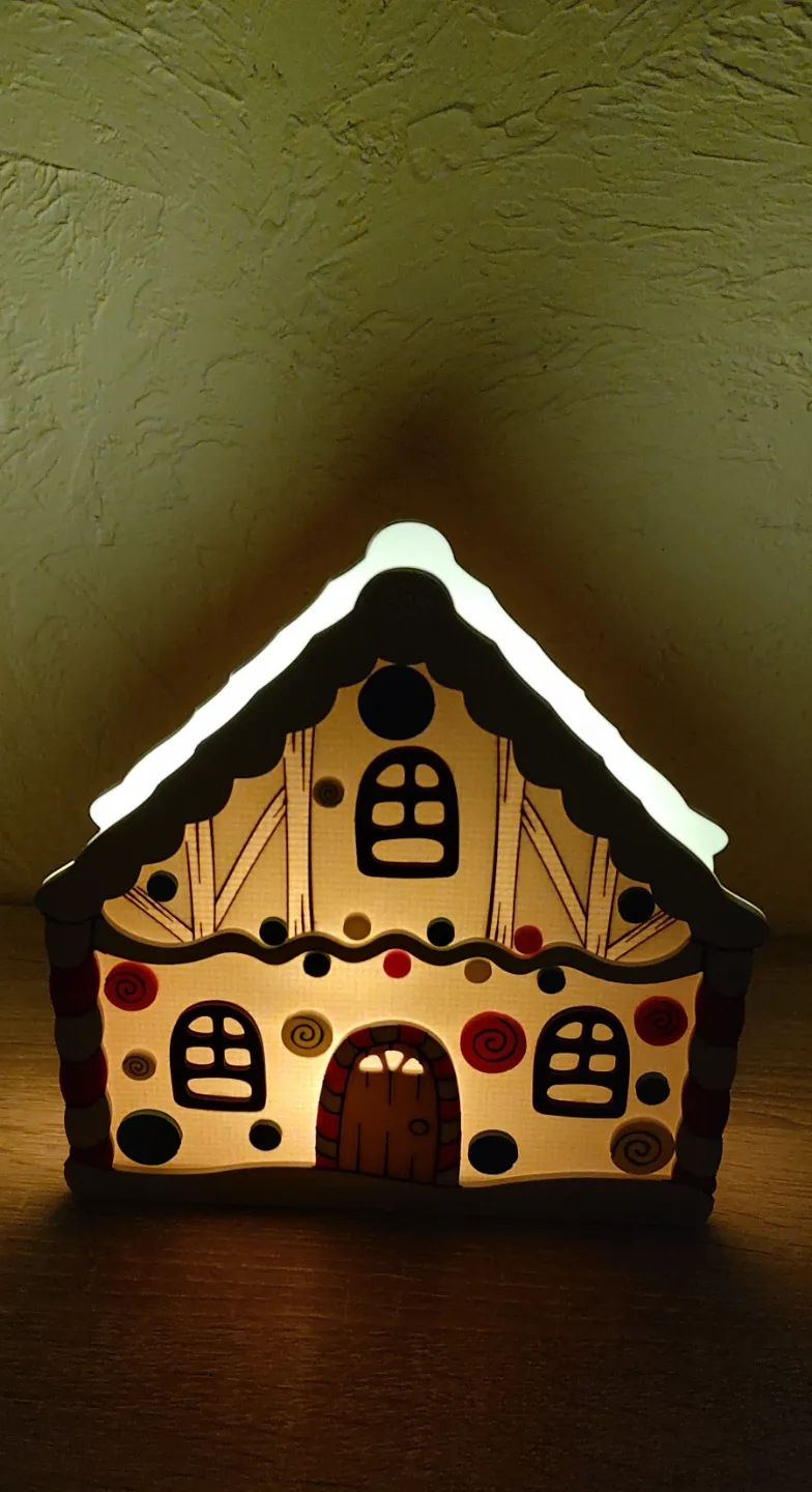 Napkin Holder - Christmas Gingerbread House by ptysiek - MakerWorld