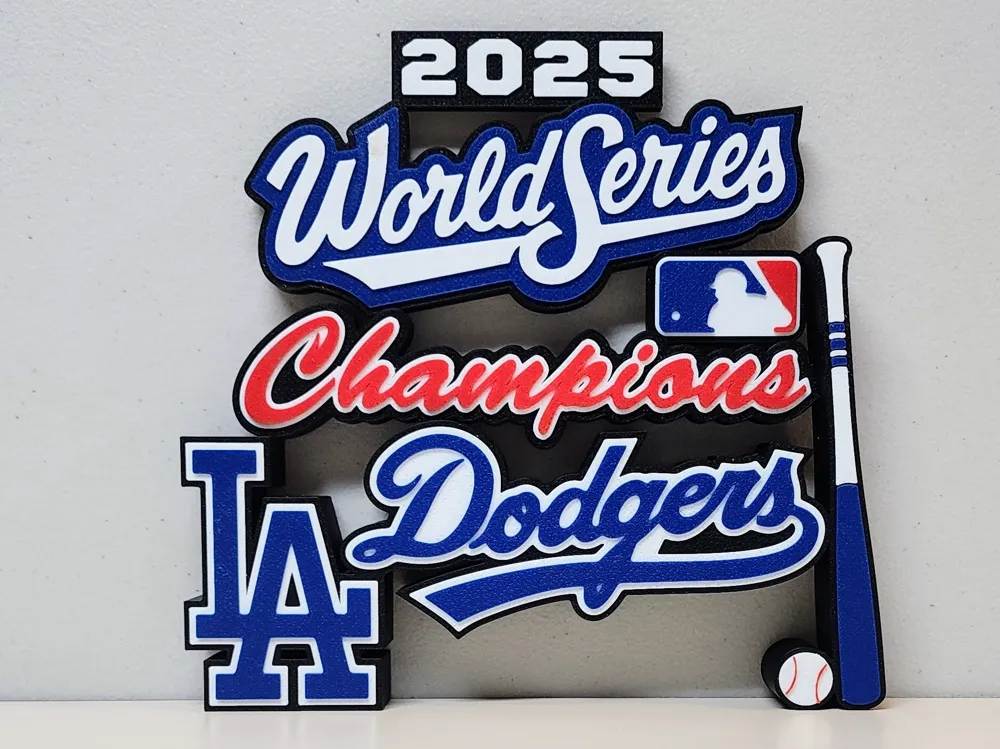 LA Dodgers World Series 2025 Desk / Shelf Display by briankstan ...