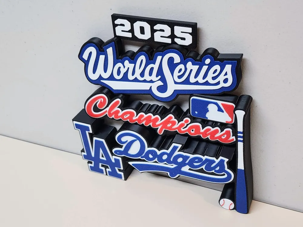LA Dodgers World Series 2025 Desk / Shelf Display by briankstan ...