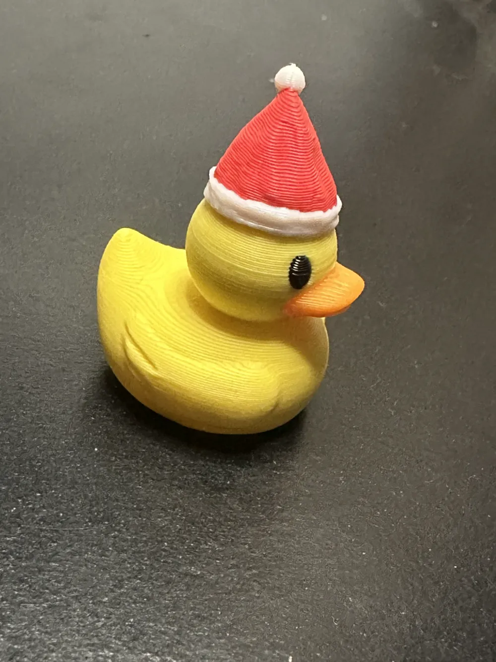 Holiday Themed Duck - Santa Hat - Free 3D Print Model - MakerWorld