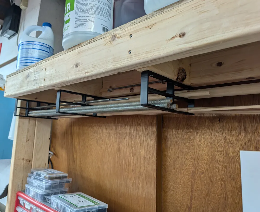 Rod Stock Storage Brackets (Dowels, Threaded Rod.. - Free 3D Print ...