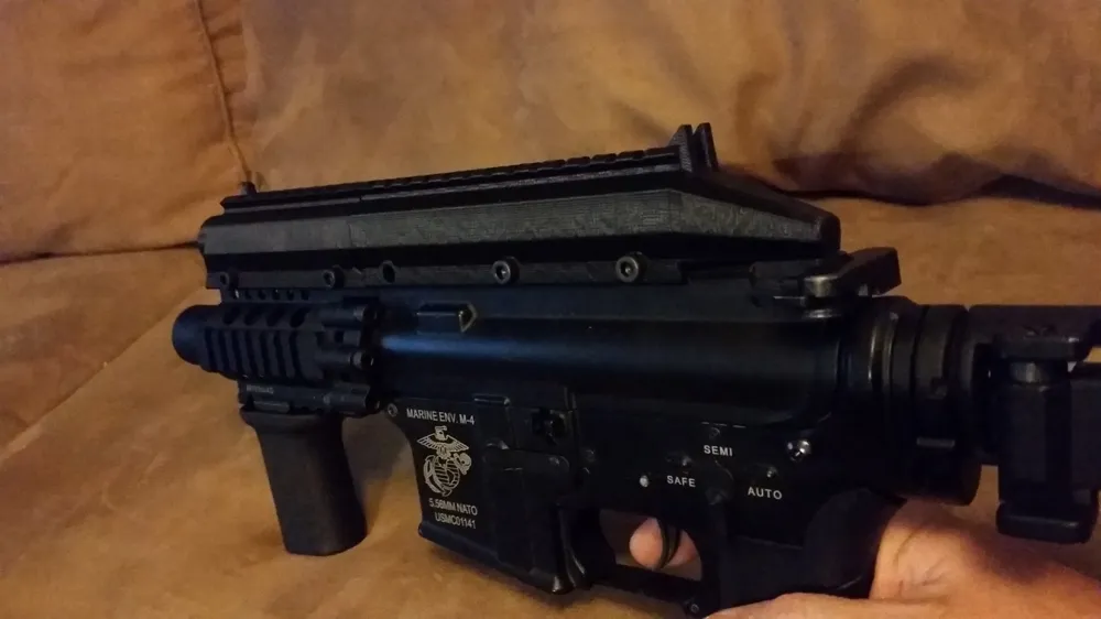 Airsoft M4 Battery Riser by jriggs04 - MakerWorld