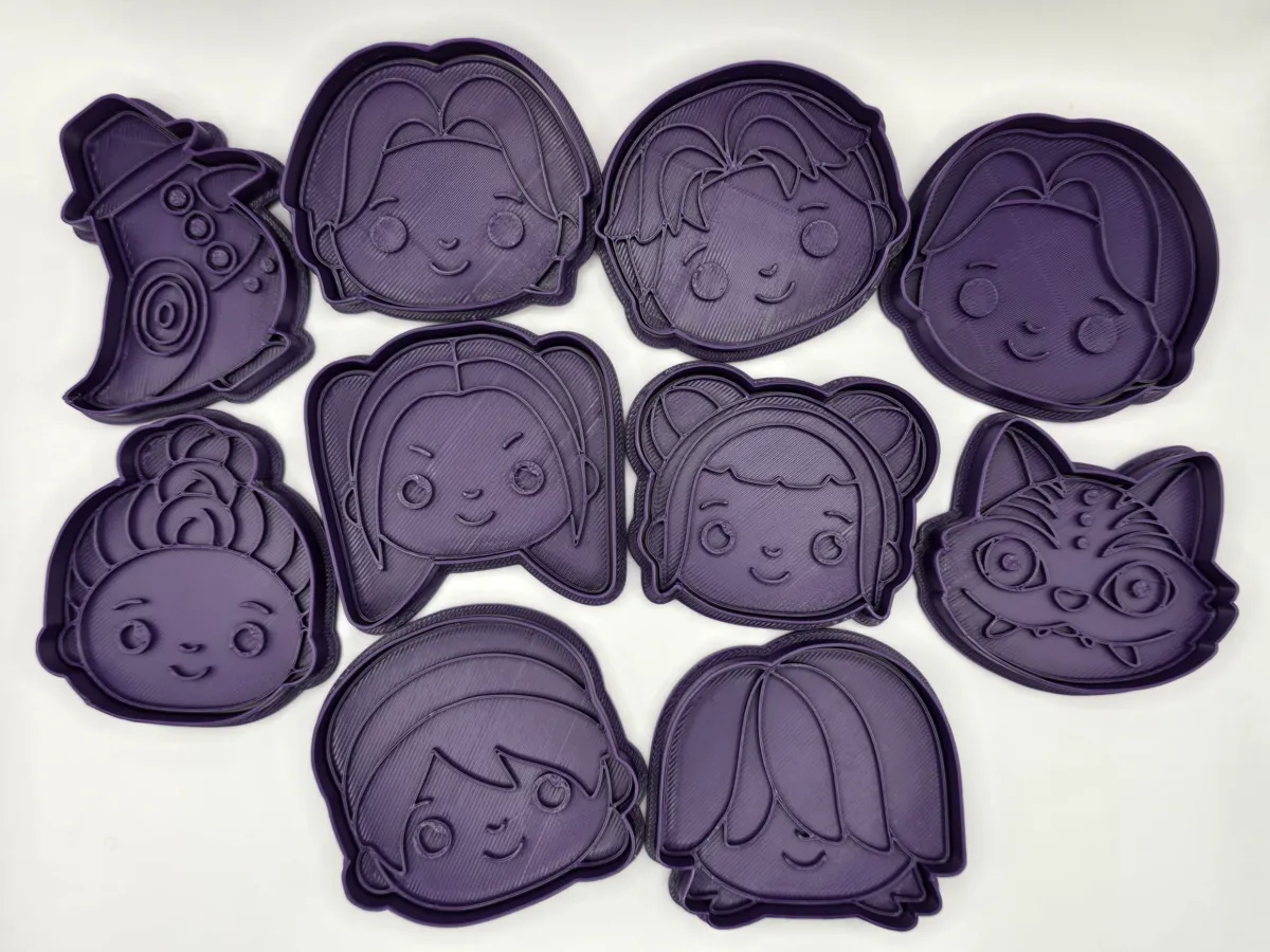KPOP Demon Hunters Cookie Cutter Playdoh Pack by Merilno3D MakerWorld ...