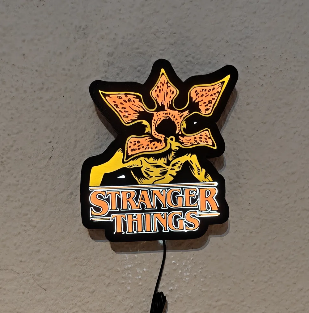 Stranger Things Lightbox - Free 3D Print Model - MakerWorld