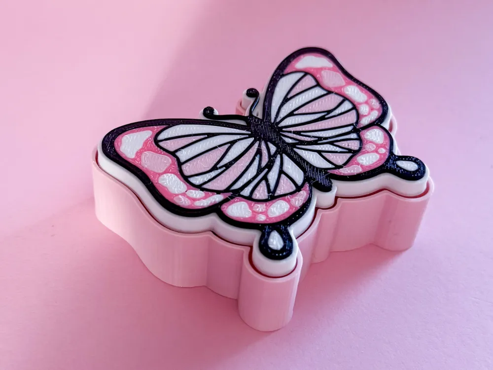 Cute Butterfly Clicker by Lulu Rabbit MakerWorld: Download Free 3D Models