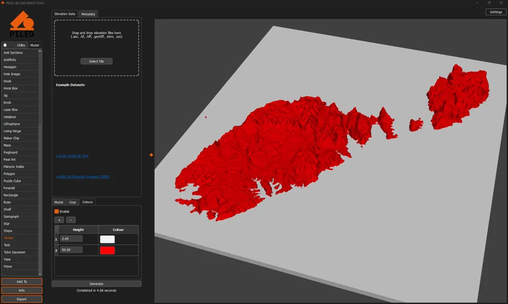 Malta Topographic Terrain Depth Height Map 3D - Free 3D Print Model ...