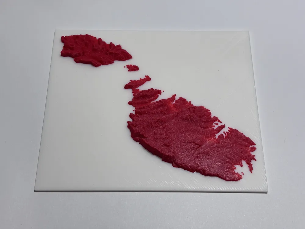 Malta Topographic Terrain Depth Height Map 3D - Free 3D Print Model ...