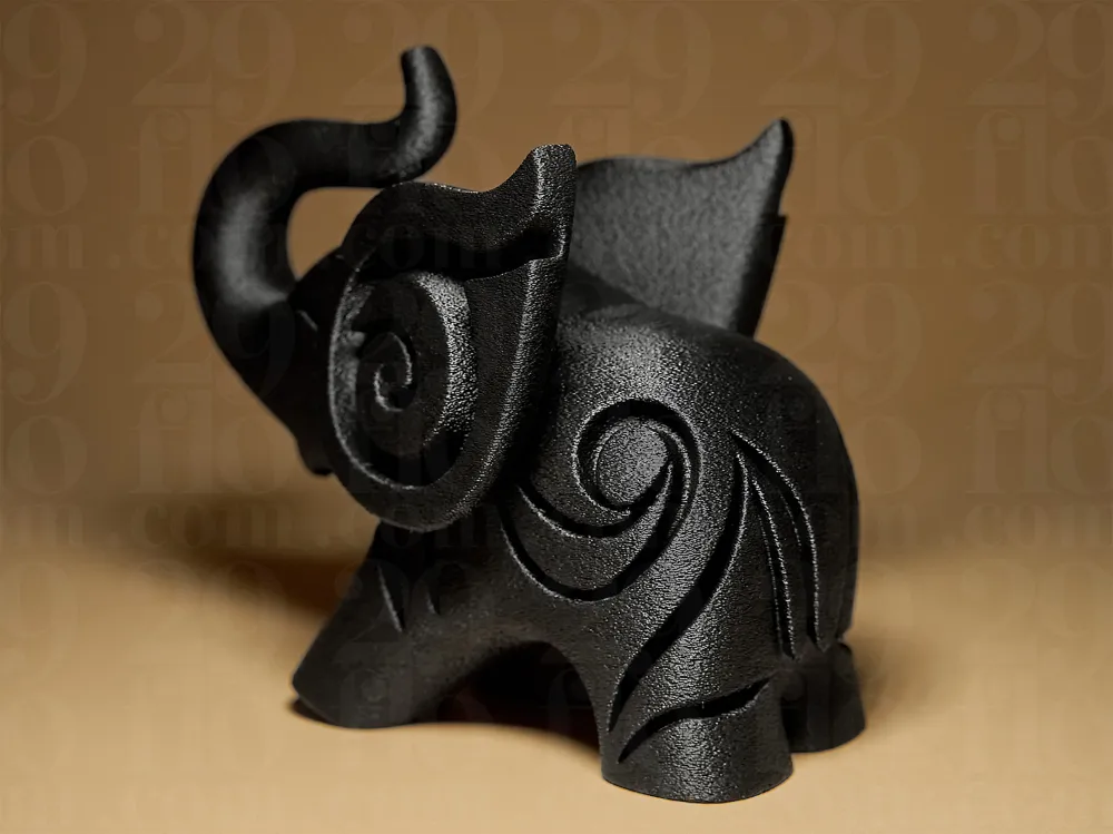 Happy Elephant #1 by 29FLO MakerWorld: Download Free 3D Models