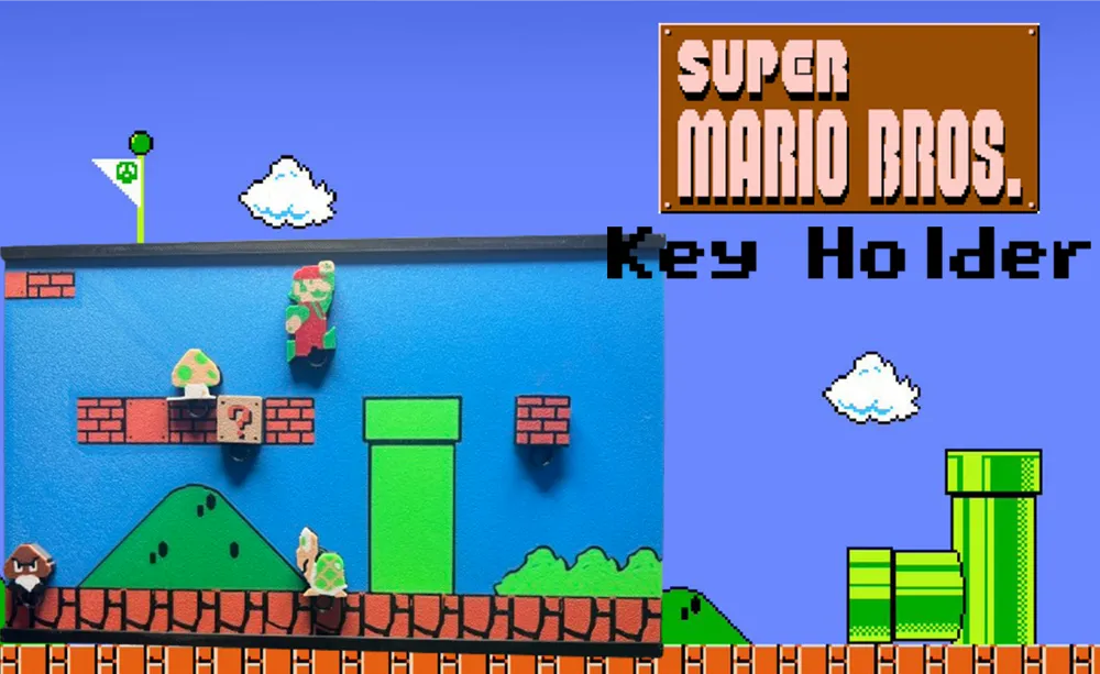 Super Mario BROS Key holder by LordMegaMonkey - MakerWorld