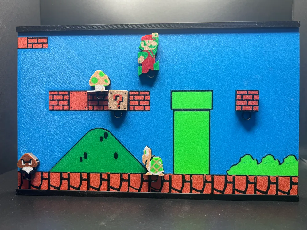 Super Mario BROS Key holder by LordMegaMonkey - MakerWorld