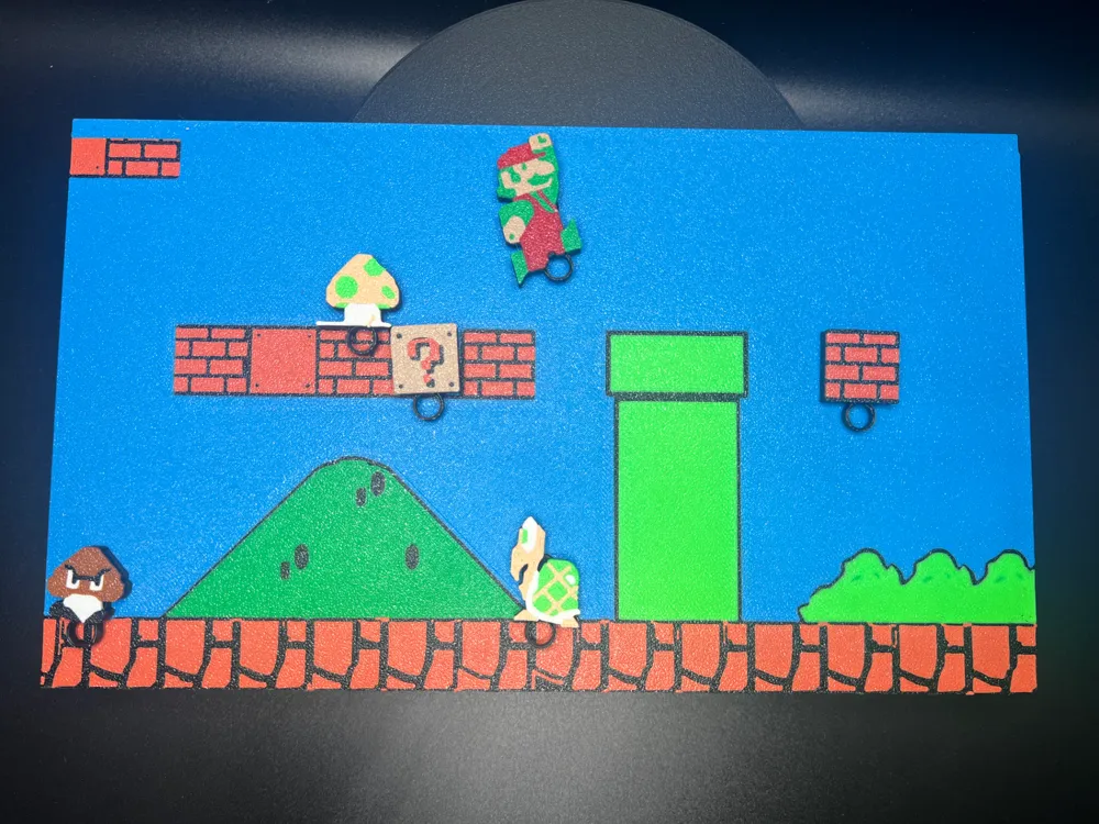 Super Mario BROS Key holder by LordMegaMonkey - MakerWorld