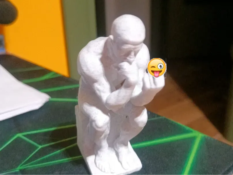 first thinker middle finger - Free 3D Print Model - MakerWorld