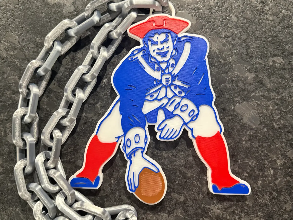 New England Patriots Retro Turnover Chain by HYP3DTurnover Chains MakerWorld: Download Free 3D ...