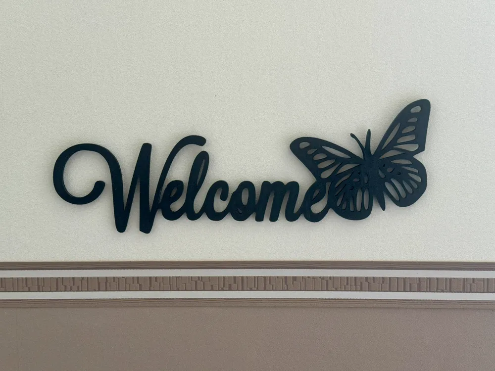 Welcome butterfly wall art by Babylone - MakerWorld