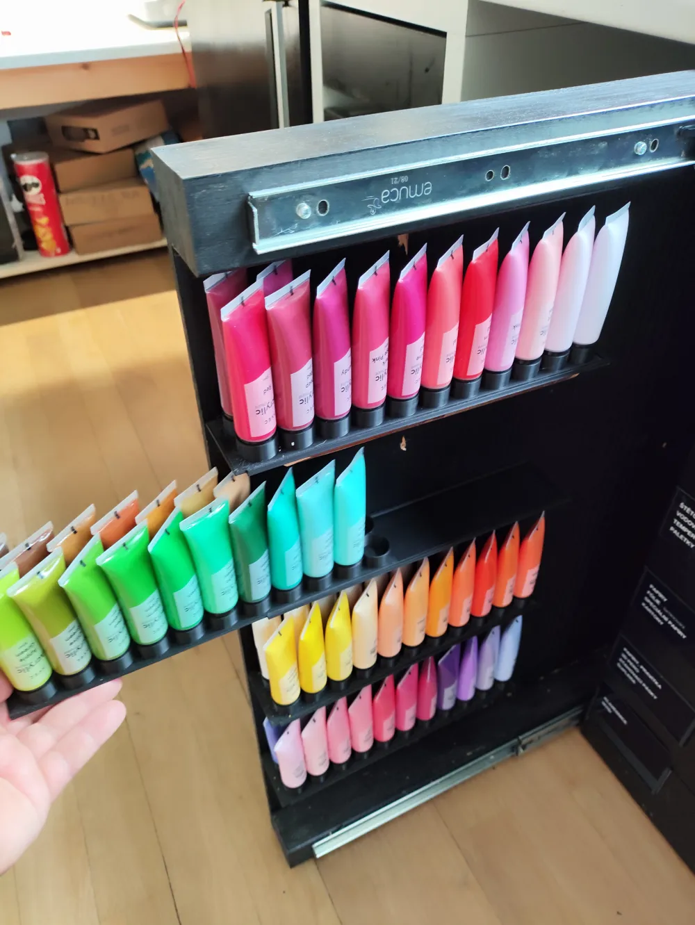 Paint holder - drawer - paints Action shop - Free 3D Print Model ...