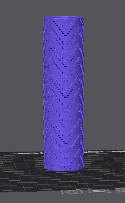 Pottery clay Texture Roller ZigZag by GravyRobber MakerWorld: Download Free 3D Models