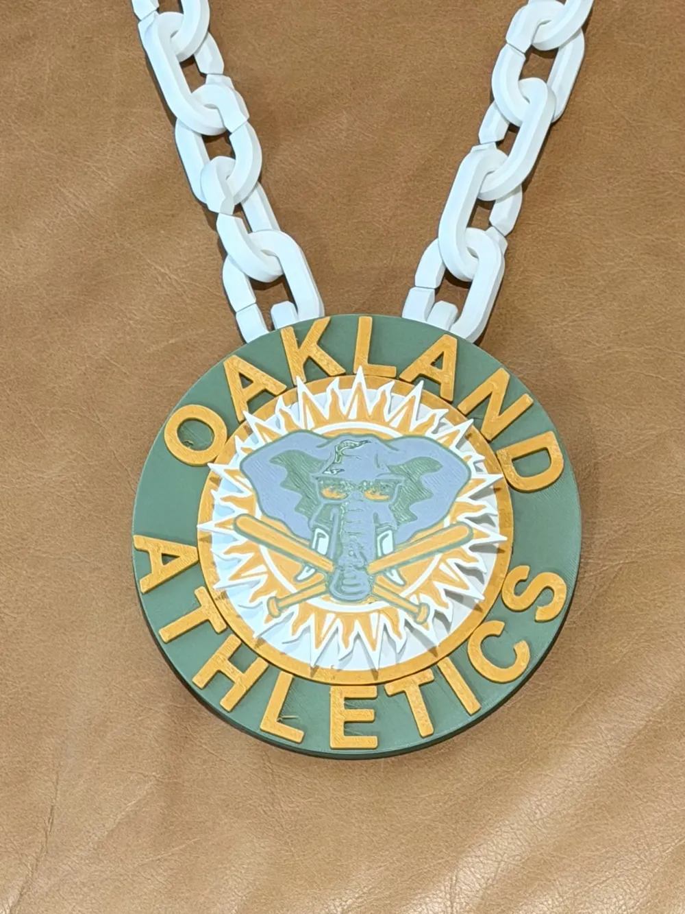 Oakland Athletics Spinner Chain - Free 3D Print Model - MakerWorld
