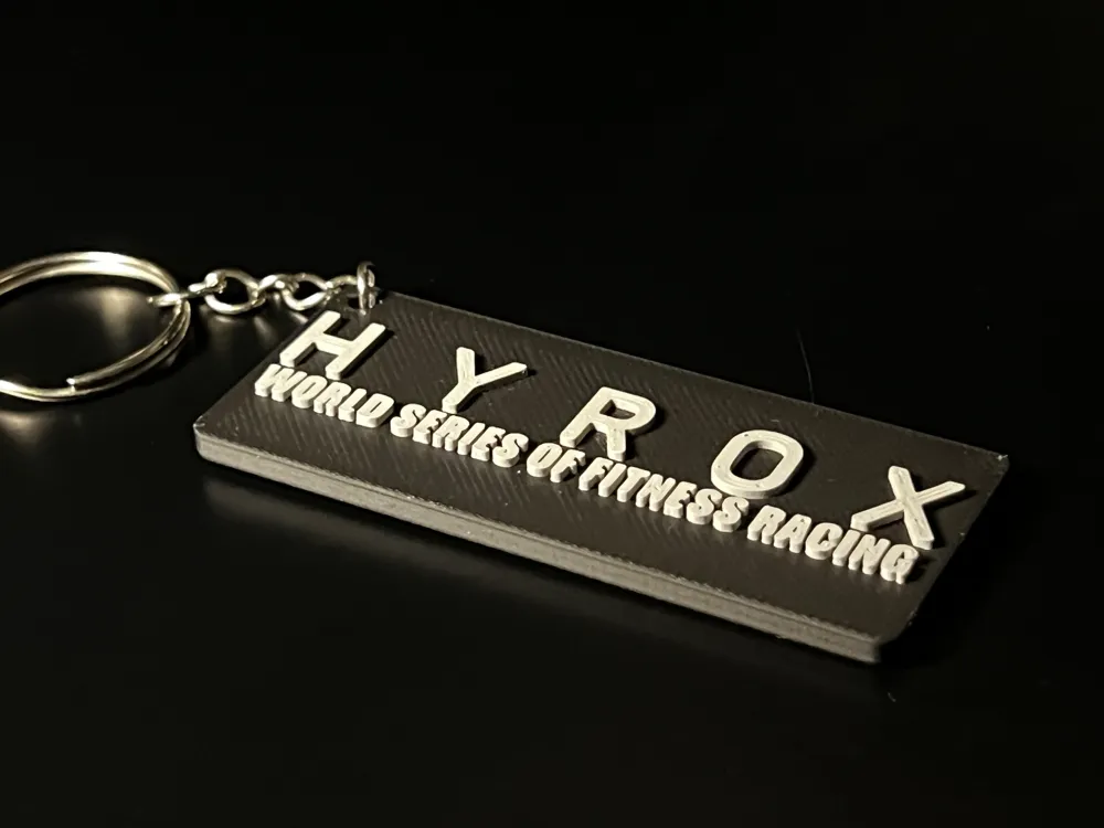 HYROX - Keychain AMS/NOAMS - Free 3D Print Model - MakerWorld