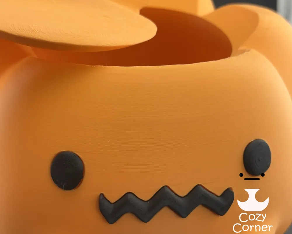 Pumpkin candy bowl by Cozy Corner MakerWorld: Download Free 3D Models