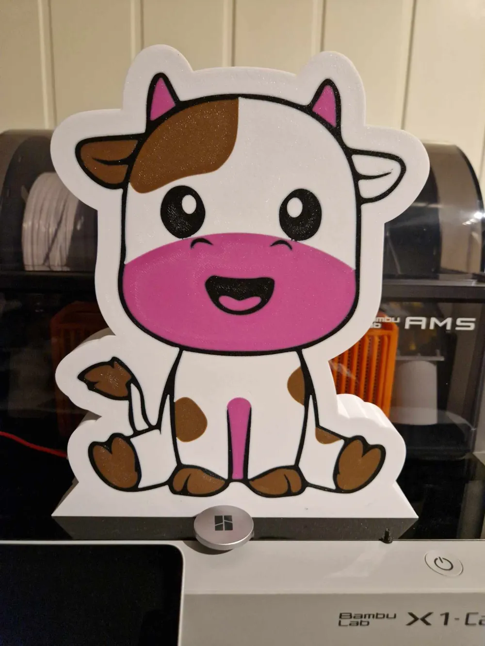 Cute Cow light box - wall and stand version by Morten3DP MakerWorld ...