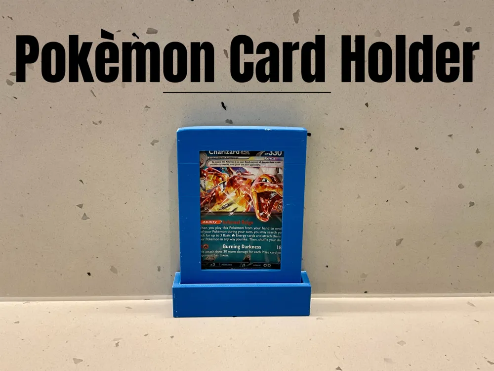 Pokémon Card Display - Free 3D Print Model - MakerWorld