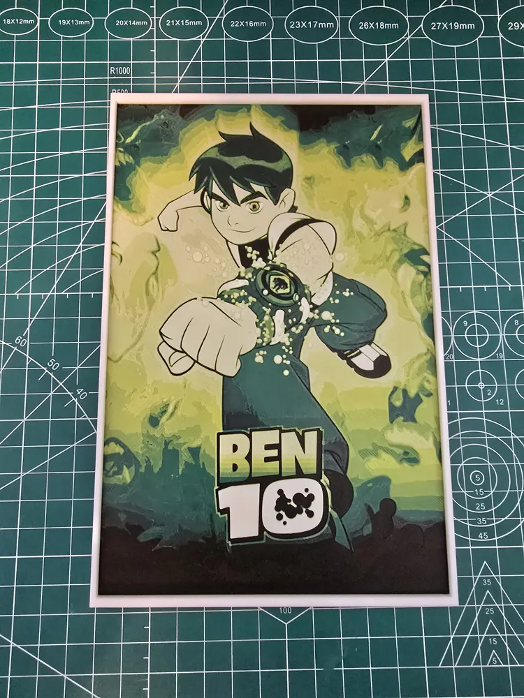 Ben 10 Poster - Hueforge Art - Free 3D Print Model - MakerWorld