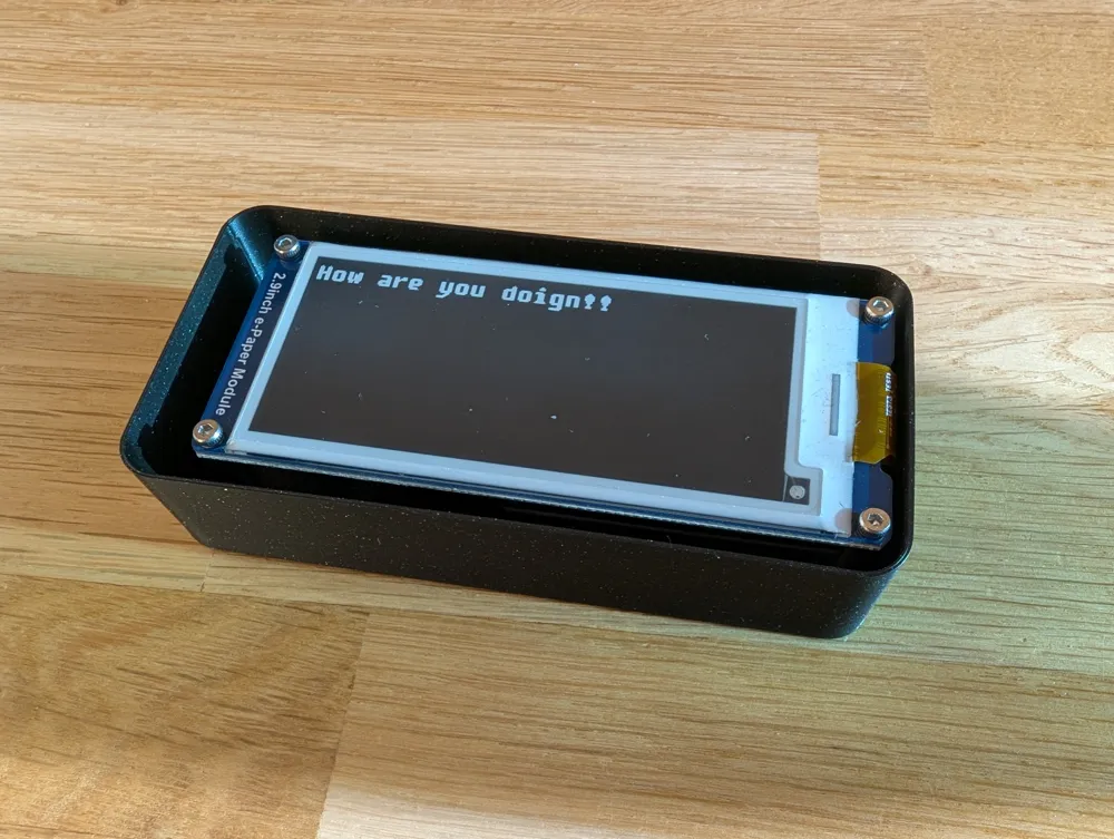 ESP32 + Waveshare 2.9 inch Display Case (USB-C) by Uninsured Kettle ...
