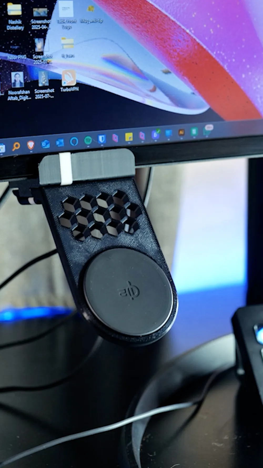 Under Monitor Magsafe Mount for Ambrane Charger - Free 3D Print Model ...