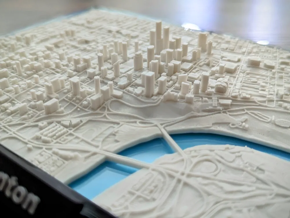 Edmonton Canada 3D Miniature by jarvizar - MakerWorld