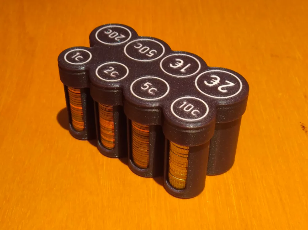 Euro Coin Organizer - Free 3D Print Model - MakerWorld