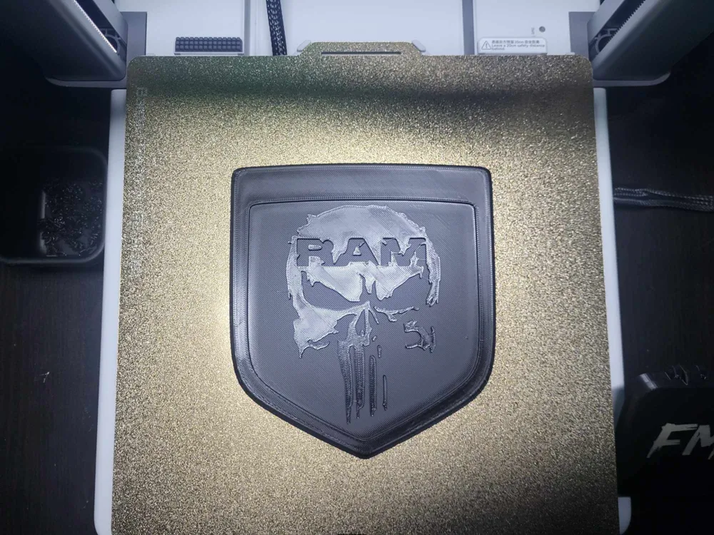 Ram Punisher badge by RazorbackZero1 MakerWorld: Download Free 3D Models