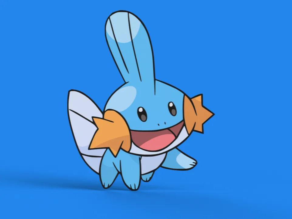 Mudkip Wall Art - Free 3D Print Model - MakerWorld