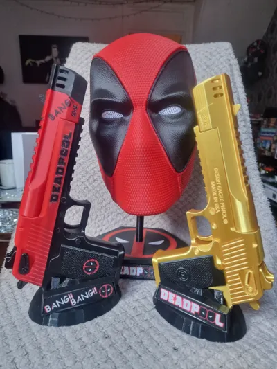 Deadpool Desert Eagle Display Stand by user_6177887 MakerWorld ...