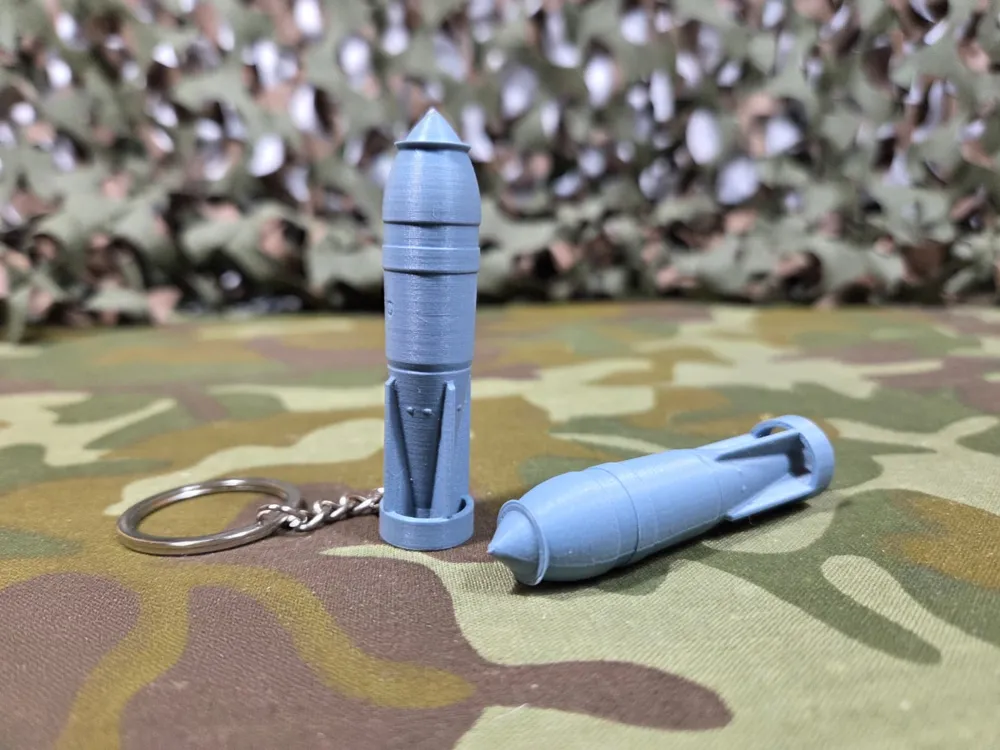 SC 1000 German Bomb Keychain - Free 3D Print Model - MakerWorld