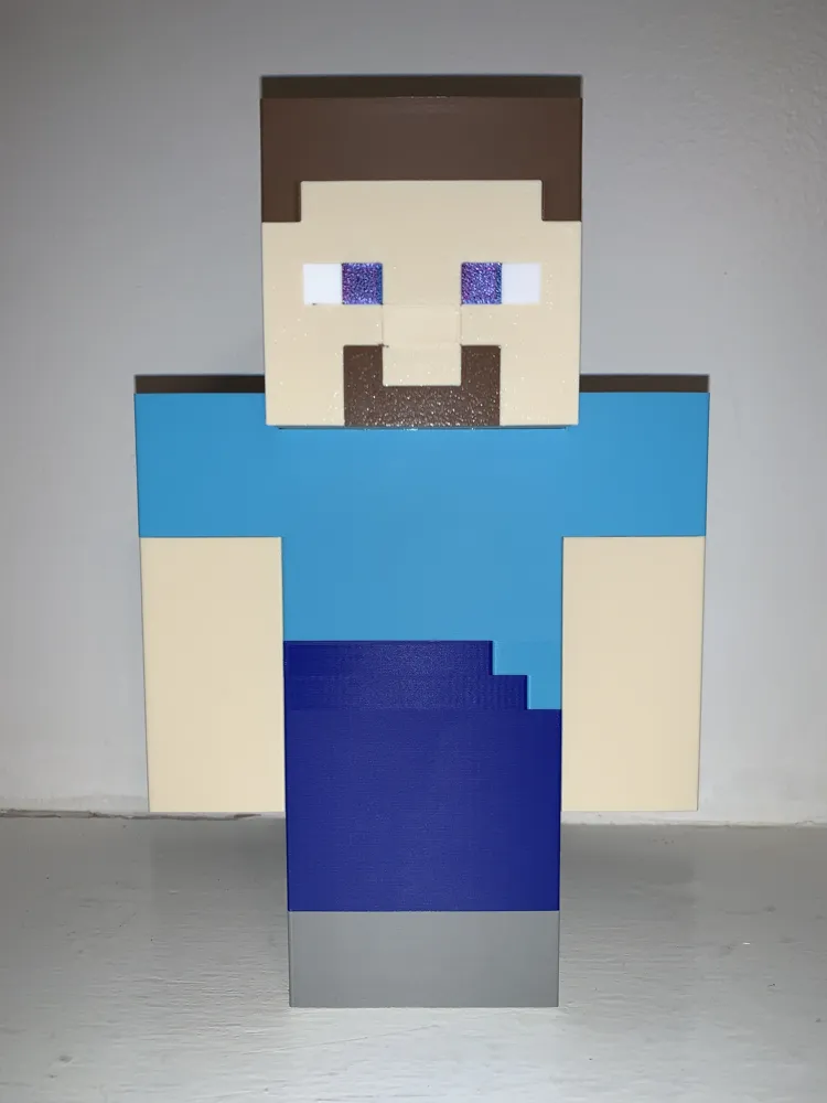 Minecraft Steve Bank by V2 3D Designs MakerWorld: Download Free 3D Models