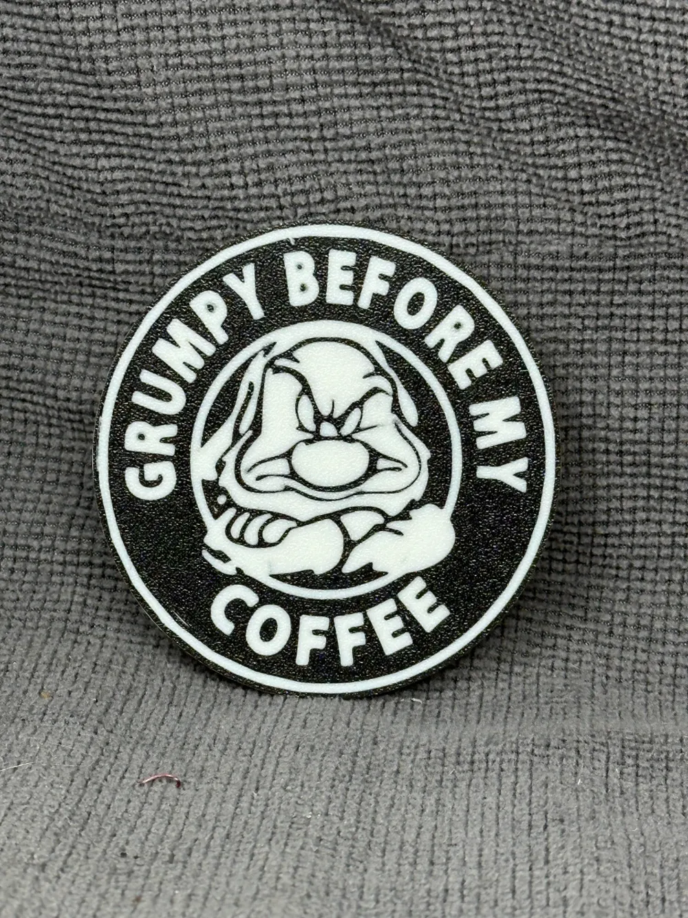 Grumpy before coffee coaster. by hlrcreations - MakerWorld