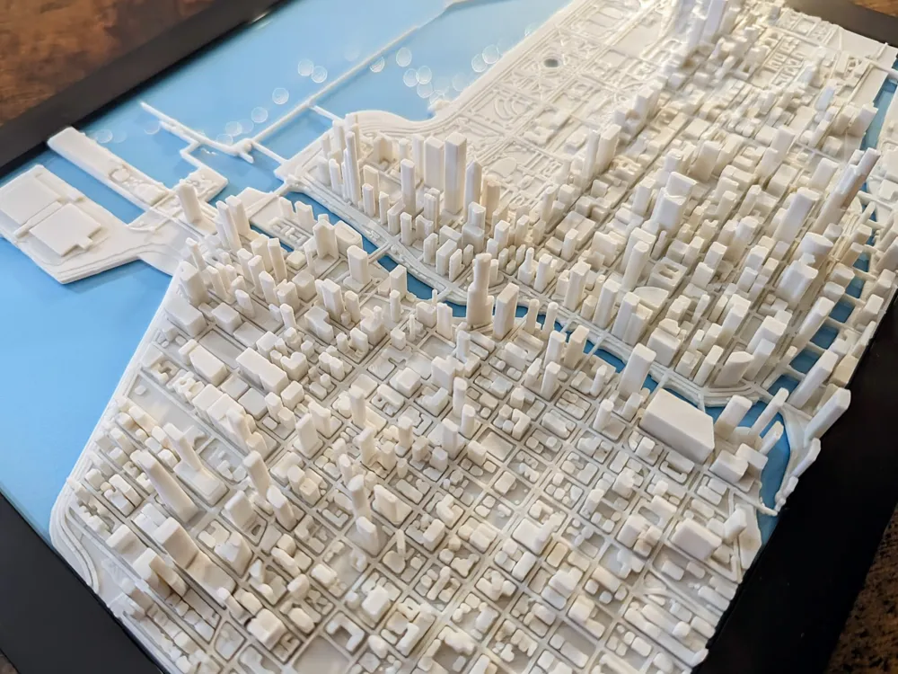 Chicago Illinois 3D Mini (Large) by jarvizar - MakerWorld