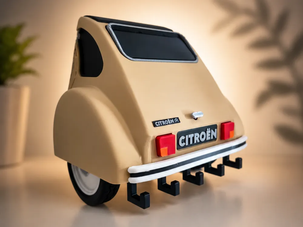 Porte-clés Citroen 2cv - Modèle d'Impression 3D Gratuit - MakerWorld
