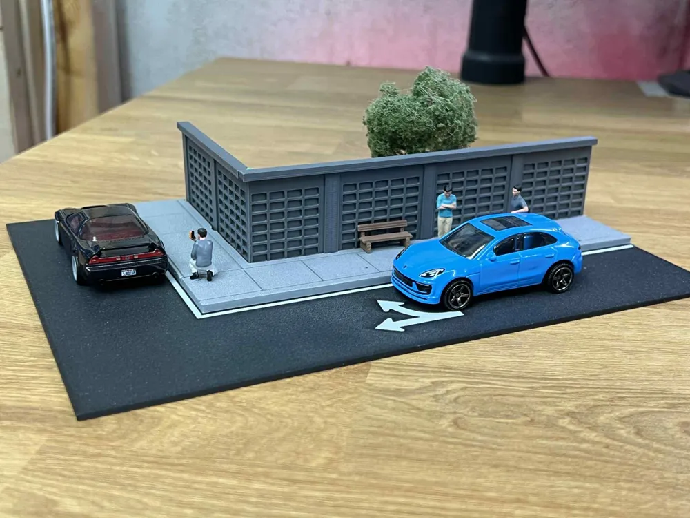 1:64 Desktop Diorama - Street Corner by RedLine MakerWorld: Download ...