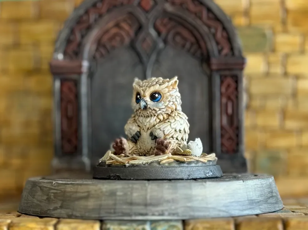 Barnaby - chibi style baby Owlbear DND - Free 3D Print Model - MakerWorld