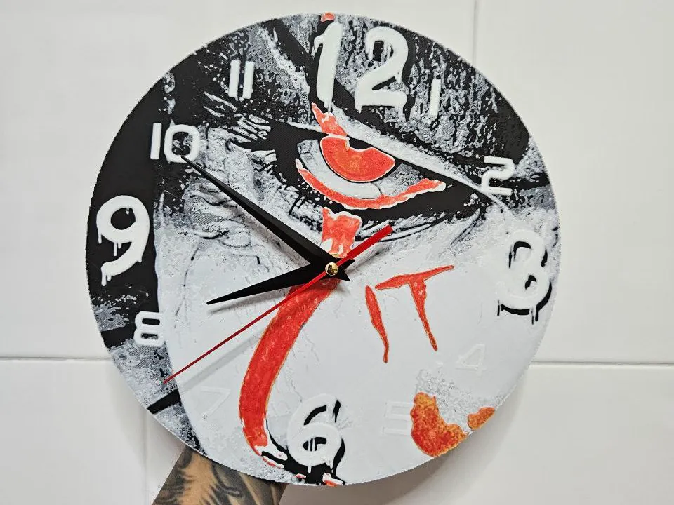 Hueforge clown clock by Kheev_Fpv - MakerWorld